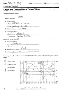 Origin and Composition of Ocean Water